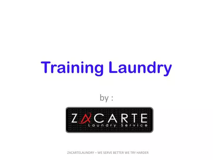 PPT - Training Laundry PowerPoint Presentation, free download - ID:4308394