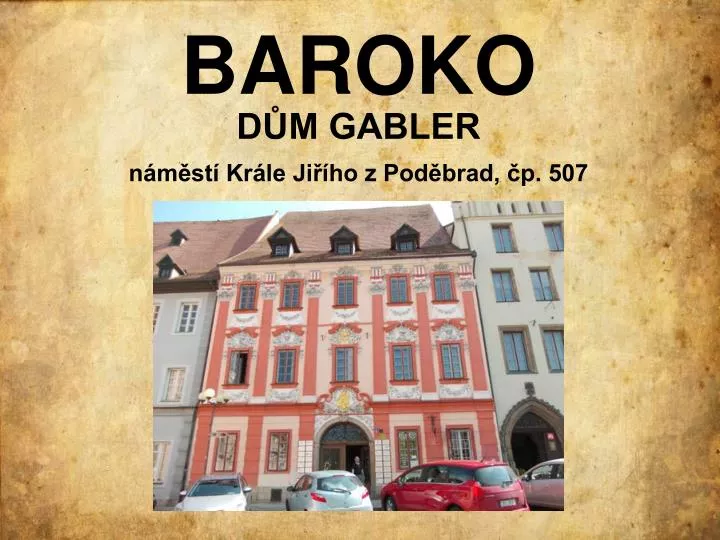 PPT - BAROKO PowerPoint Presentation, free download - ID:4308675