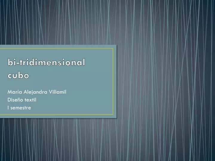 PPT - bi-tridimensional cubo PowerPoint Presentation, free download - ID:4308827