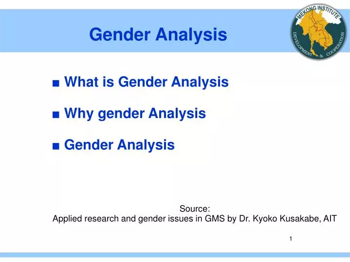 PPT - Gender Analysis PowerPoint Presentation, free download - ID:4309707
