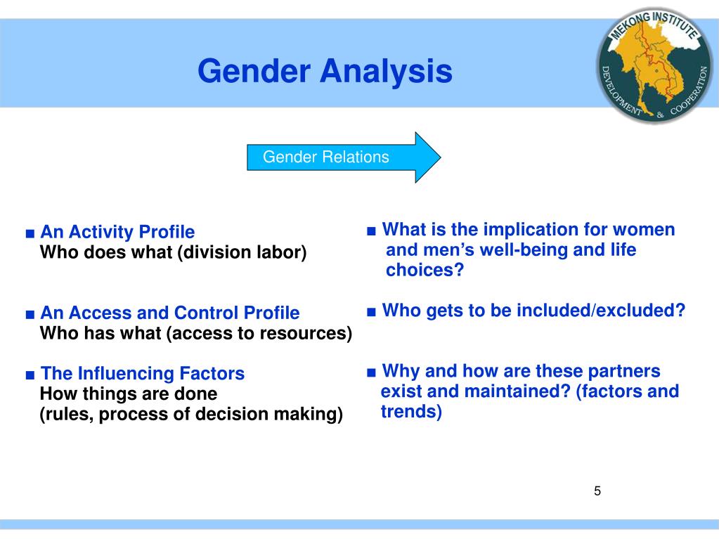 PPT Gender Analysis PowerPoint Presentation Free Download ID 4309707
