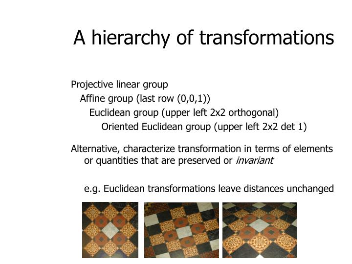 PPT - Projective 2D geometry PowerPoint Presentation - ID:4310284