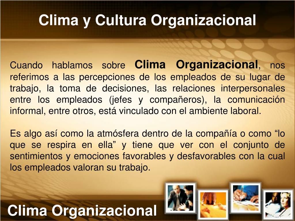 Ppt Clima Organizacional Powerpoint Presentation Free Download Id