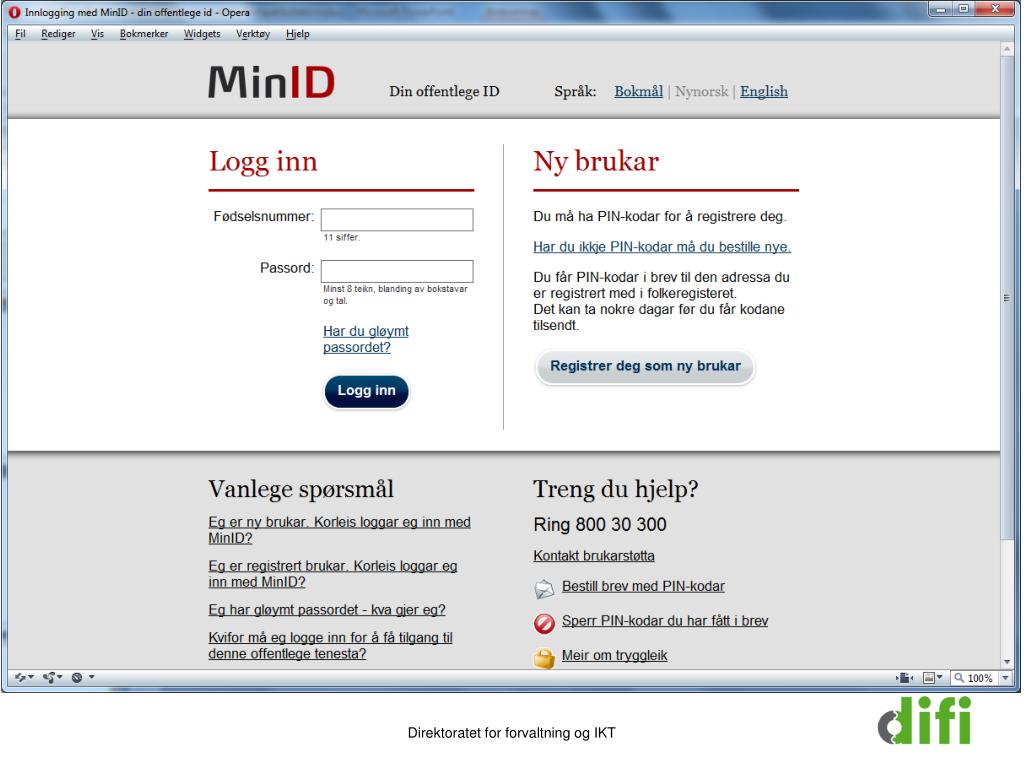 PPT - Drift og forvaltning av MinID og ID-porten PowerPoint ...