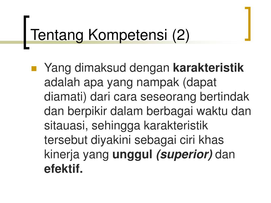 PPT - Kompetensi Sebagai Salah Satu Dimensi Kinerja PowerPoint ...