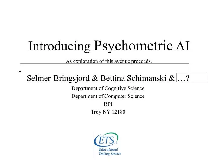 PPT - Introducing Psychometric AI PowerPoint Presentation, free ...