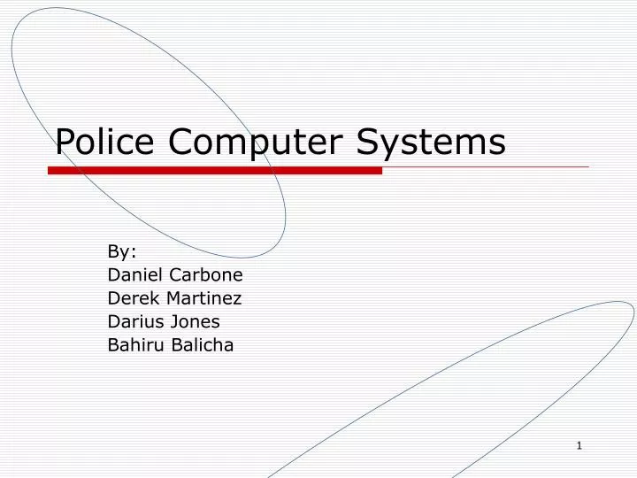 PPT - Police Computer Systems PowerPoint Presentation, free download ...