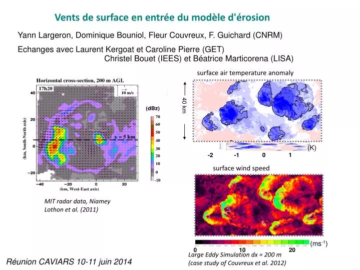 PPT - Large Eddy Simulation dx = 200 m (case study of Couvreux et al ...