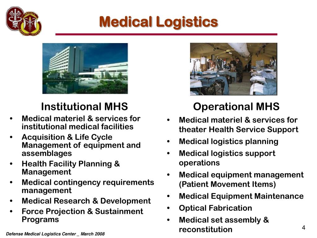 PPT - Defense Medical Logistics Center Fort Detrick, Maryland ...