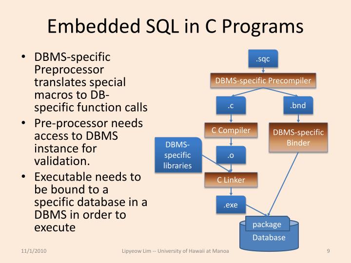 PPT - ICS 321 Fall 2010 SQL in a Server Environment ( i ) PowerPoint ...