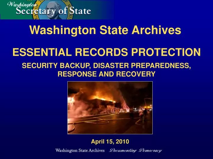 PPT - Washington State Archives PowerPoint Presentation, free download ...