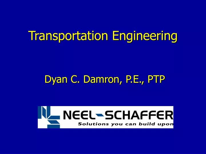 PPT - Transportation Engineering PowerPoint Presentation, free download ...