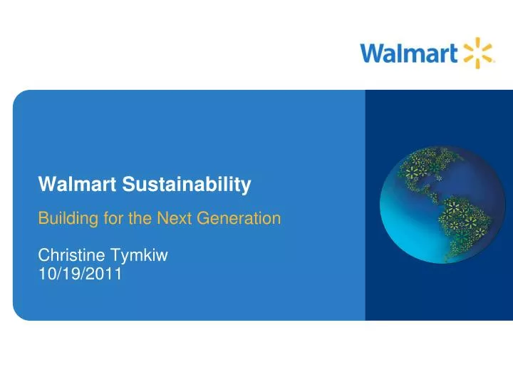 PPT - Walmart Sustainability PowerPoint Presentation, free download ...