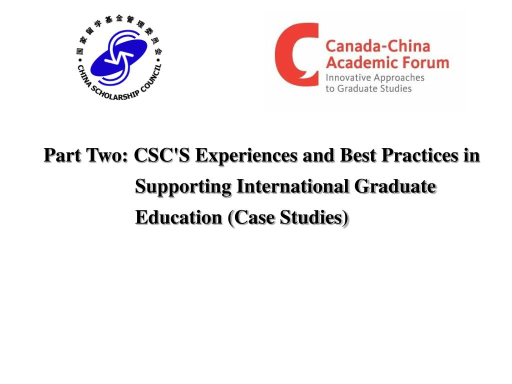 PPT - International Collaboration on Graduate Education: Experience and ...