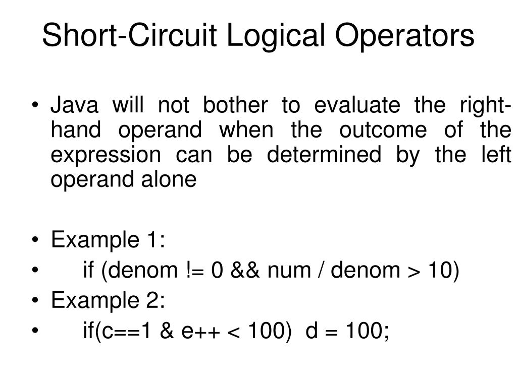 What Is A Logical Operator In Java