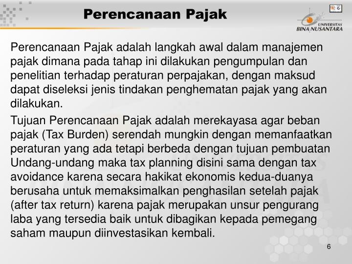 PPT - Dasar-dasar Perencanaan Pajak Pertemuan 01 PowerPoint ...