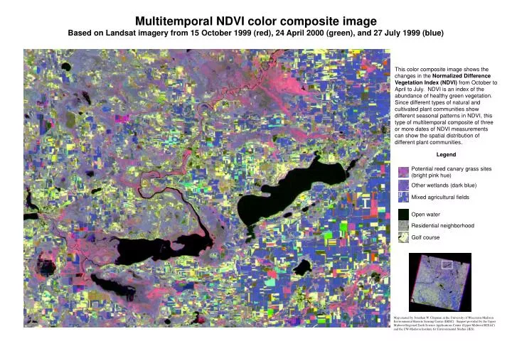 PPT - Multitemporal NDVI color composite image PowerPoint Presentation ...