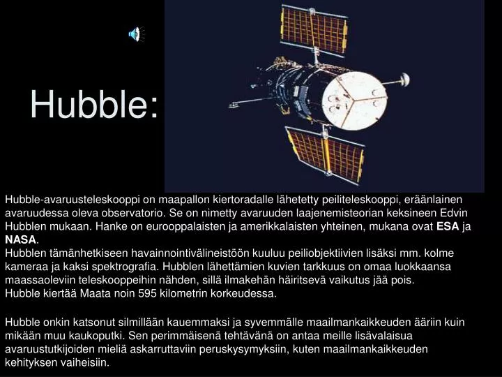 PPT - Hubble: PowerPoint Presentation, free download - ID:4317403