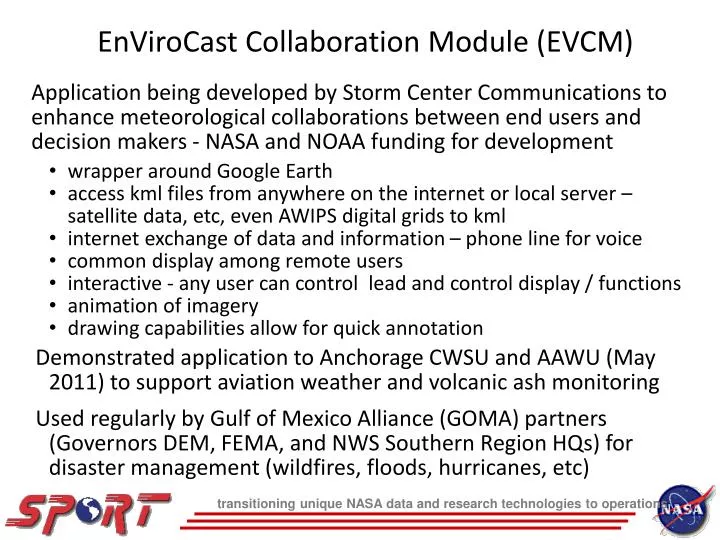 PPT - EnViroCast Collaboration Module (EVCM) PowerPoint Presentation ...