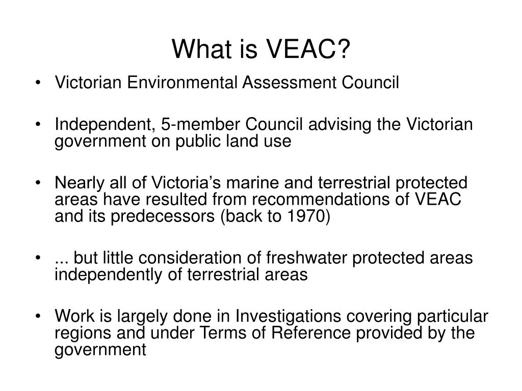 PPT - Paul Peake & Joan Phillips, Victorian Environmental Assessment ...