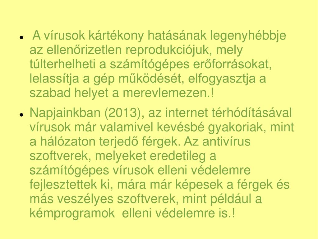 PPT - Számítógépes Vírusok PowerPoint Presentation, free download - ID ...
