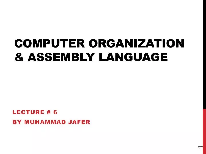 PPT - Computer Organization & Assembly Language PowerPoint Presentation ... PPT - Computer Organization & Assembly Language PowerPoint Presentation ...