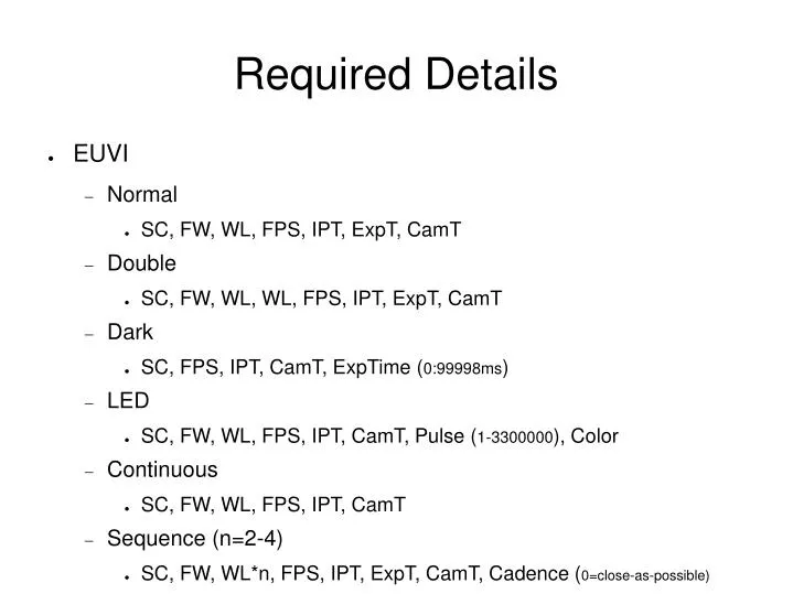 PPT - Required Details PowerPoint Presentation, free download - ID:4318371