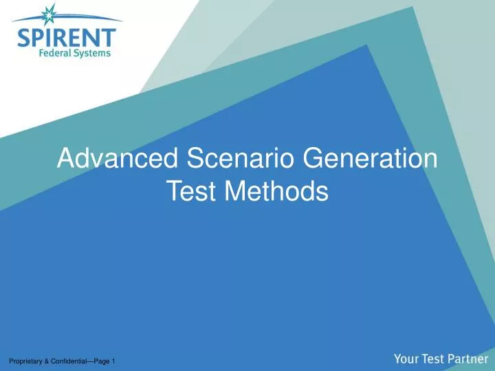 PPT - Advanced Scenario Generation Test Methods PowerPoint Presentation ...