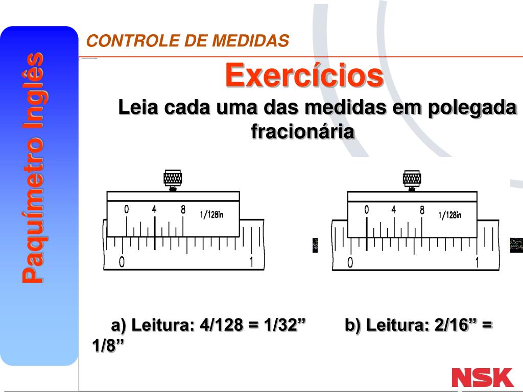 PPT - Leitura de polegada fracionária PowerPoint Presentation, free ...