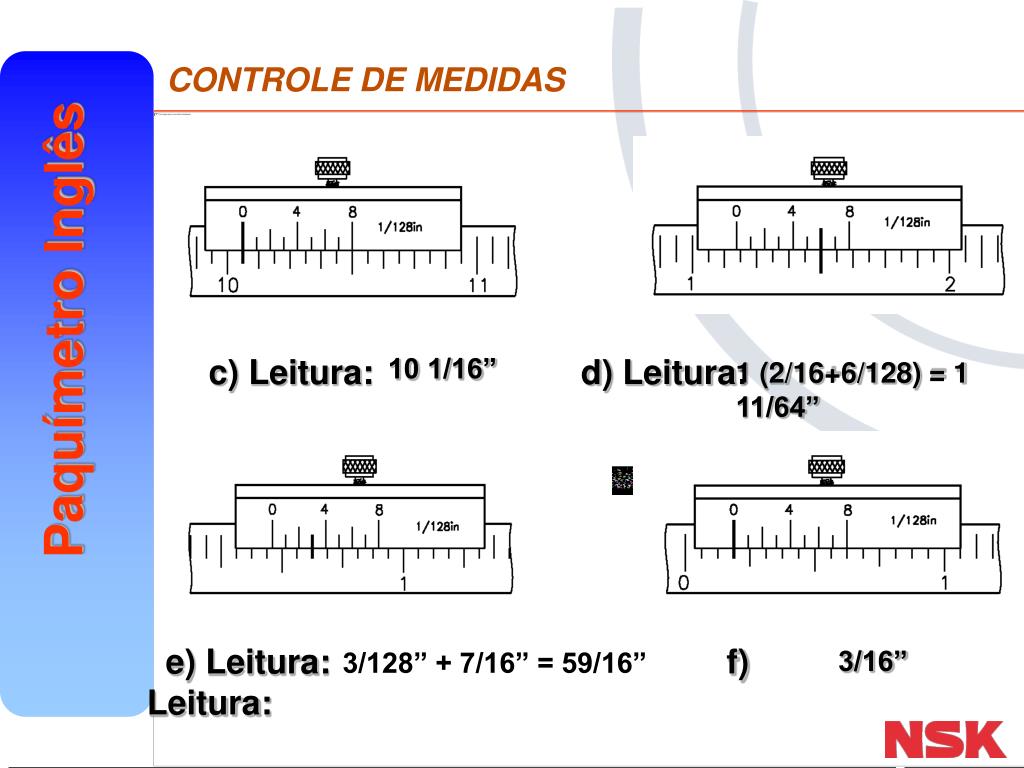 PPT - Leitura de polegada fracionária PowerPoint Presentation, free ...