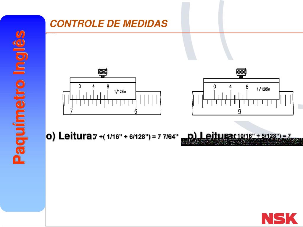 PPT - Leitura de polegada fracionária PowerPoint Presentation, free ...