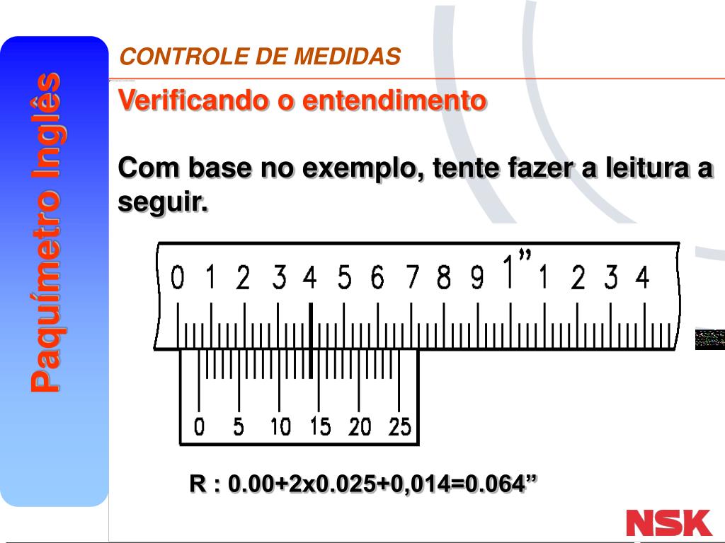 PPT - Leitura de polegada fracionária PowerPoint Presentation, free ...