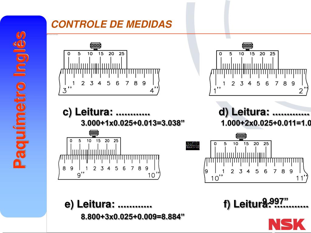 PPT - Leitura de polegada fracionária PowerPoint Presentation, free ...