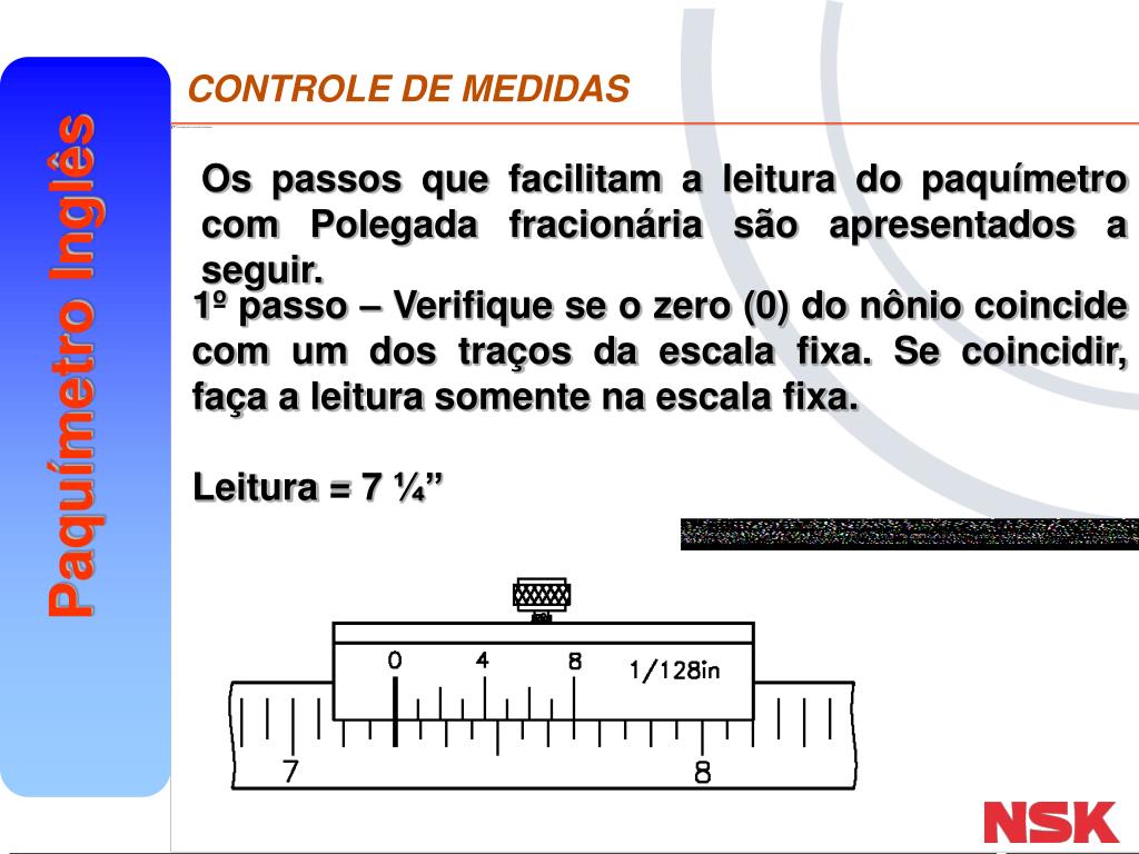 PPT - Leitura de polegada fracionária PowerPoint Presentation, free ...