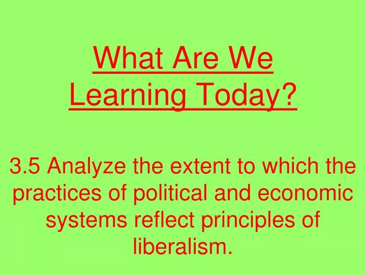 PPT - What Are We Learning Today? PowerPoint Presentation, free ...