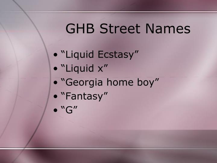 PPT - GHB (Gamma Hydroxybutyric acid) PowerPoint Presentation - ID:4322713