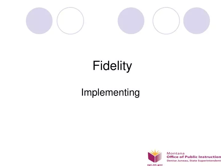 PPT - Fidelity PowerPoint Presentation, free download - ID:4323449