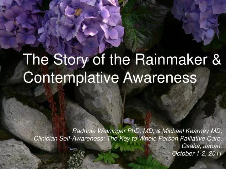 PPT - The Story of the Rainmaker & Contemplative Awareness PowerPoint Presentation - ID:4324303