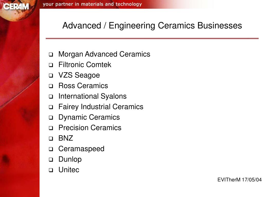 PPT - EVITherM Ceramics and Glass Industries PowerPoint Presentation ...