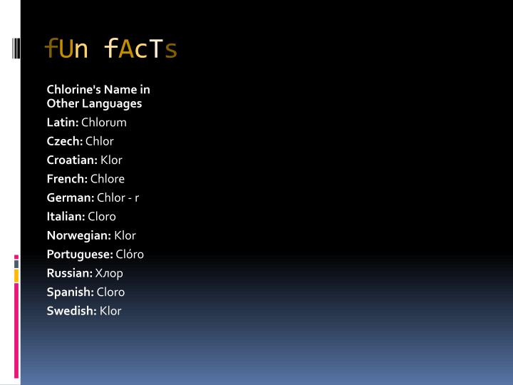 PPT - CHLORINE PowerPoint Presentation - ID:4325836