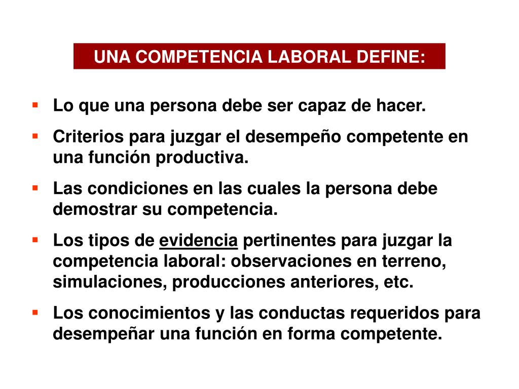 PPT - PROYECTO CERTIFICACIÓN DE COMPETENCIAS LABORALES Y CALIDAD DE LA ...