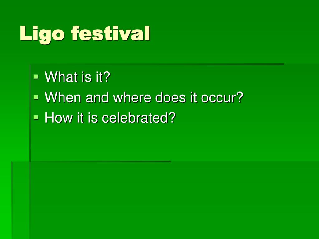 PPT - Ligo festival in Latvia PowerPoint Presentation, free download ...