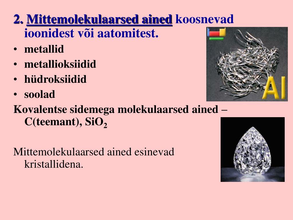PPT - KEEMILISE SIDEME LIIK JA AINETE OMADUSED Õpik lk 61-65 PowerPoint ...