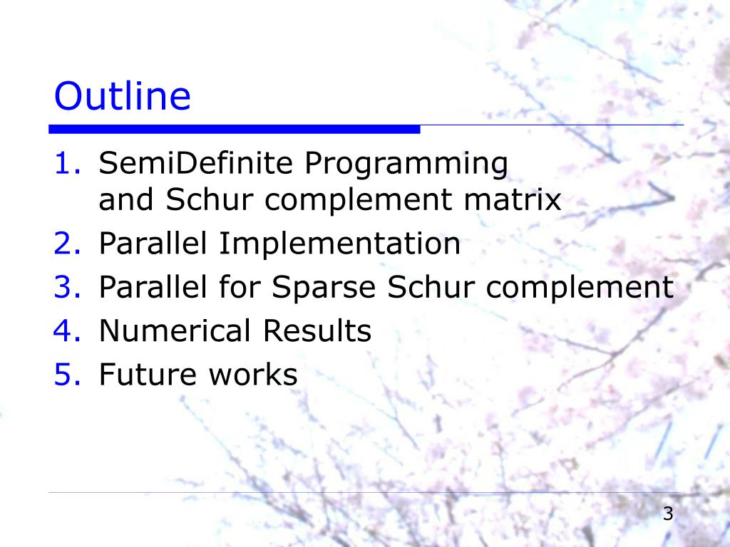 Ppt Parallel Software For Semidefinite Programming With Sparse Schur Complement Matrix 8971