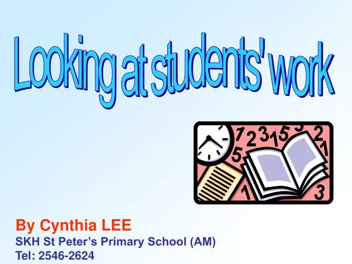 PPT - Looking at students' work PowerPoint Presentation, free download ...