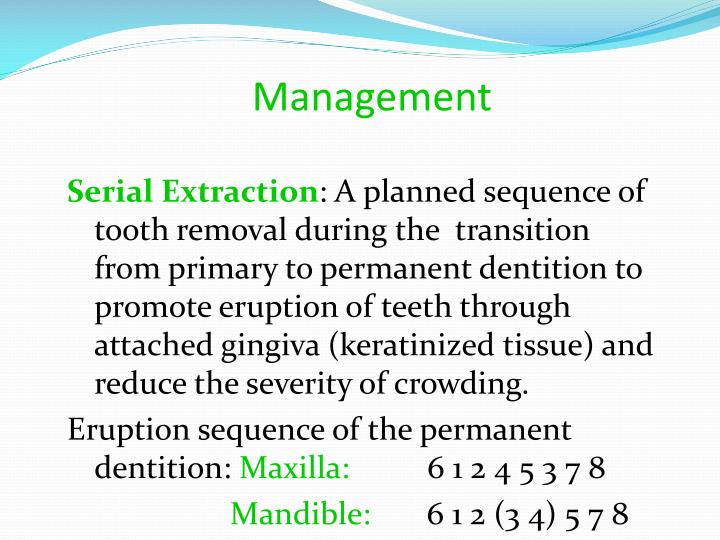 PPT - Serial extraction .. PowerPoint Presentation - ID:4327990