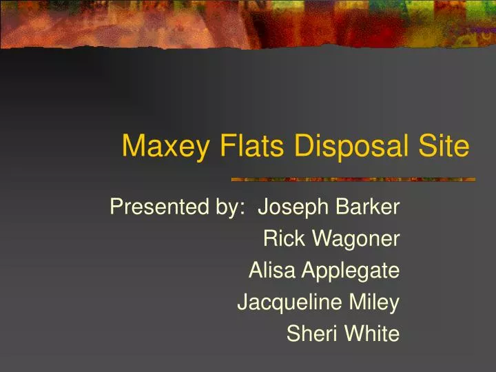 PPT - Maxey Flats Disposal Site PowerPoint Presentation, free download ...