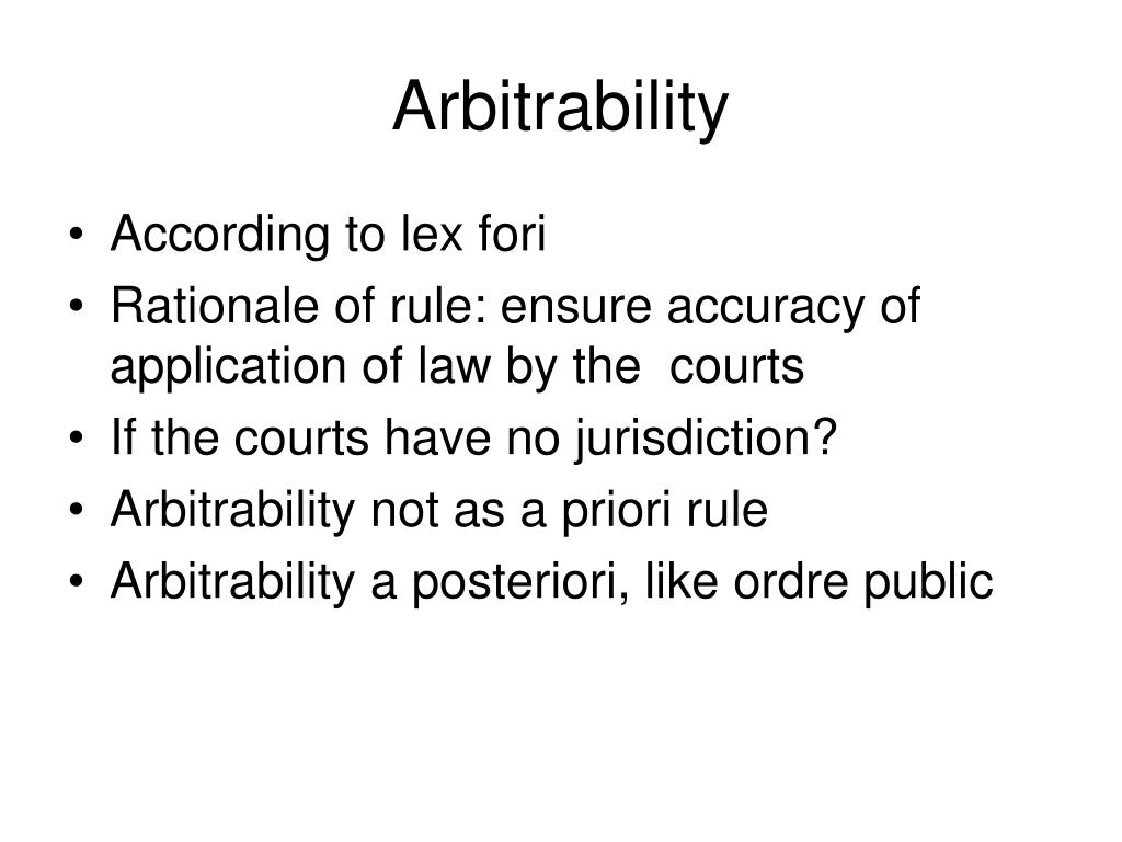 PPT - International Commercial Law Arbitration and Mandatory Rules ...