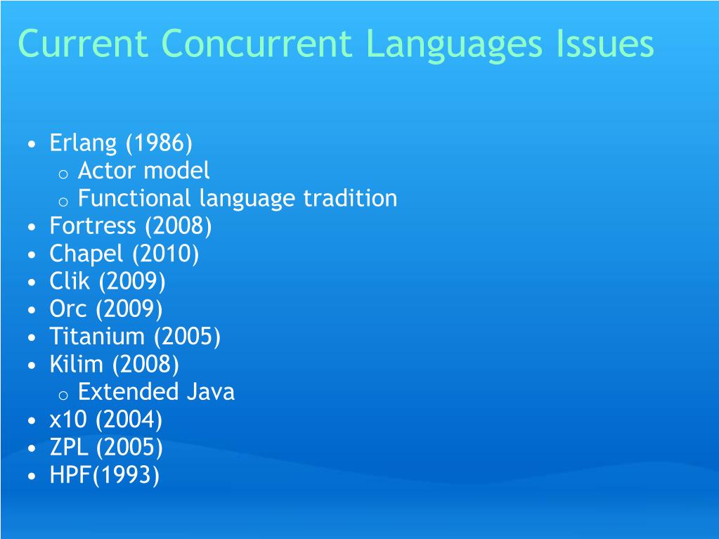 Ppt Tangle A General Purpose Concurrent Object Oriented Actor Based Programming Language