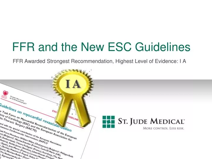 PPT - FFR and the New ESC Guidelines PowerPoint Presentation, free ...